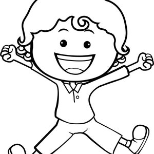 Kids. Clipart in Color & Black/white. {lilly Silly Billy}. Small ...