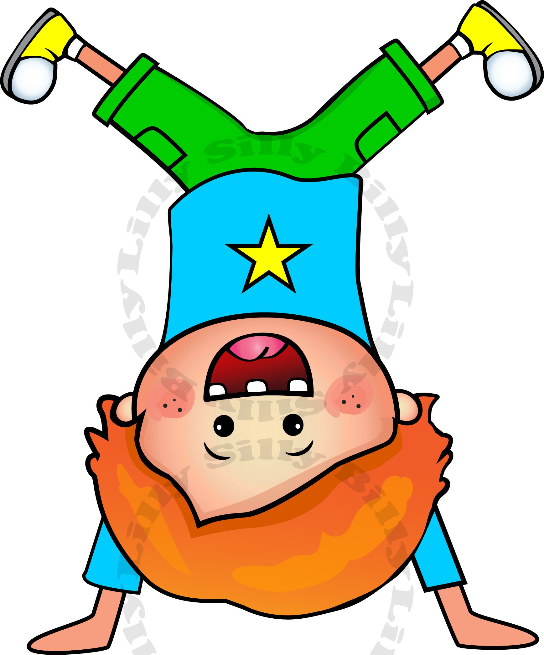 Smiley Squirts. Clipart Kids in Color & Black/white. Small Commercial ...