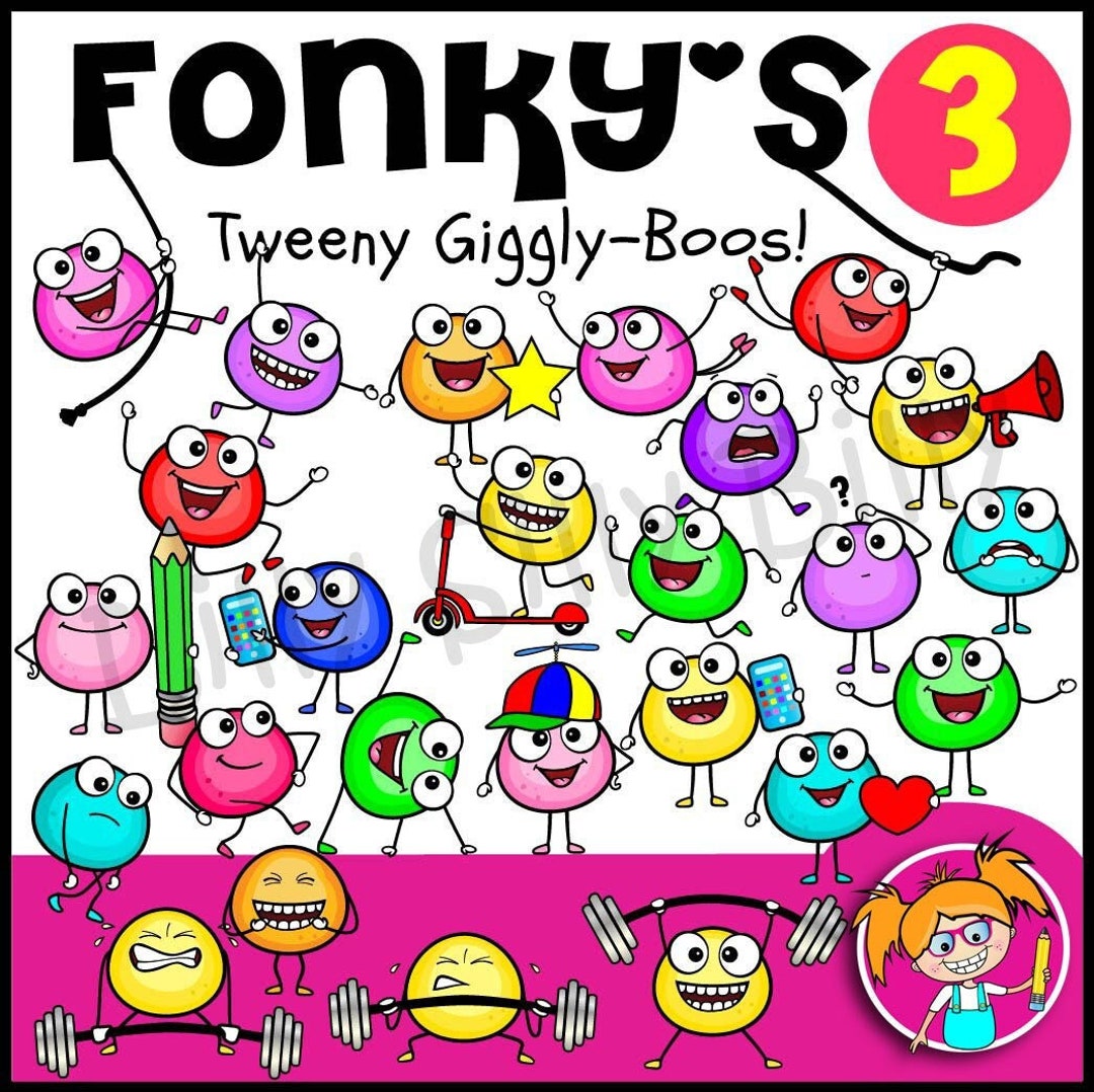 Fonky's 3 - Super Sweet Digital Clipart Images for Small Commercial Use ...