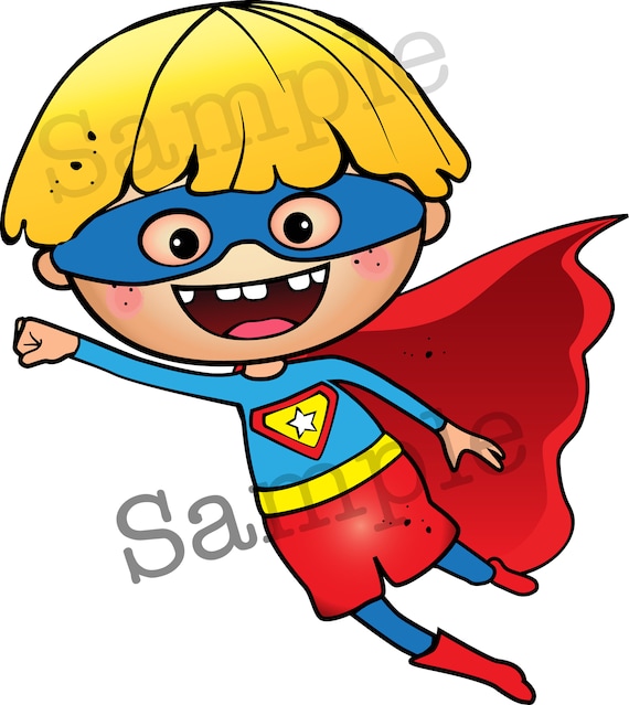 Superheld Student Clipart