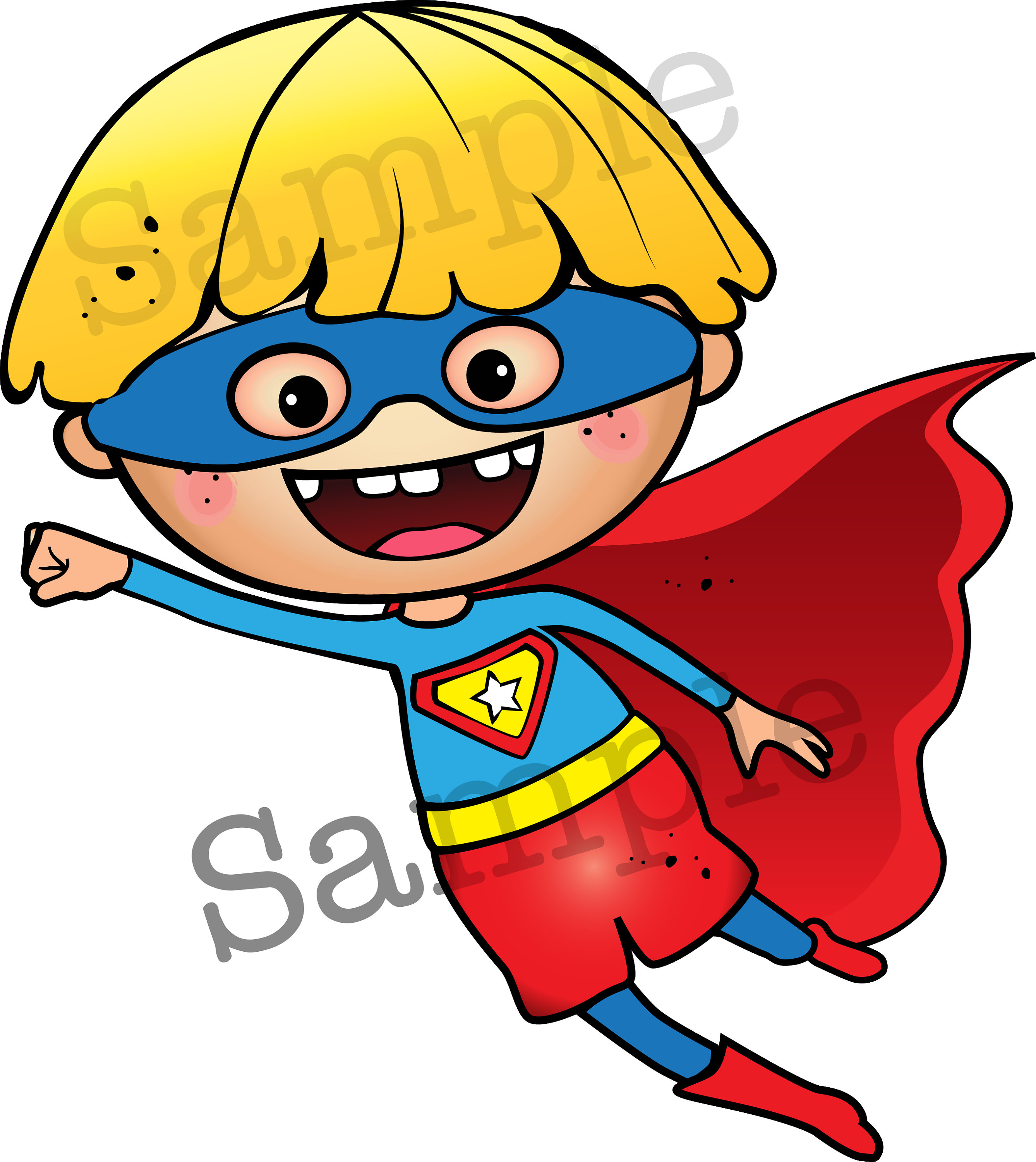 SUPERHERO Clipart for Small Commercial and Education Use. - Etsy