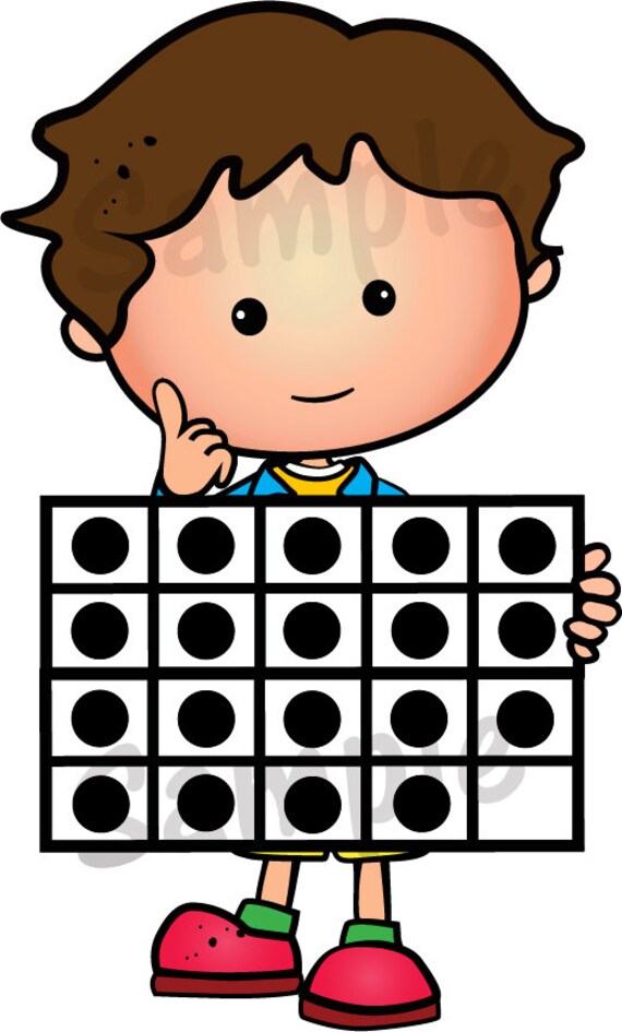 Kid Counting Clipart
