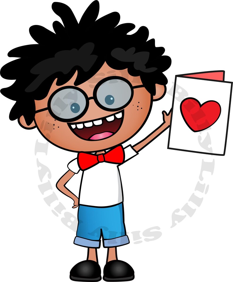 I Love My Valentine. Clipart. BLACK and WHITE and Color. Education ...