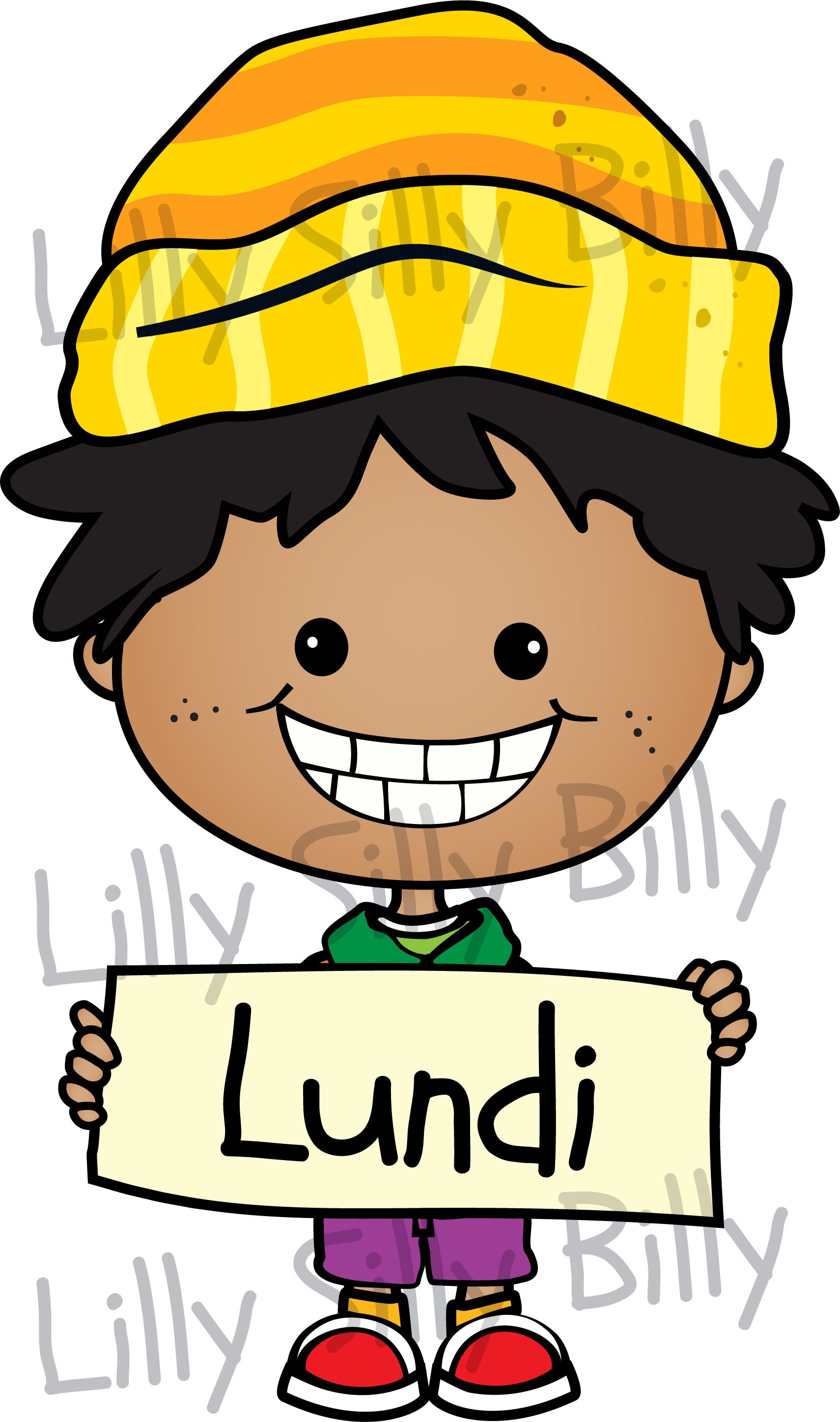 Days of the Week in French BLACK AND WHITE & Color Clipart. - Etsy