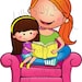 A Mothers Day - Clipart in BLACK & WHITE/ Full Color. Small Commercial ...