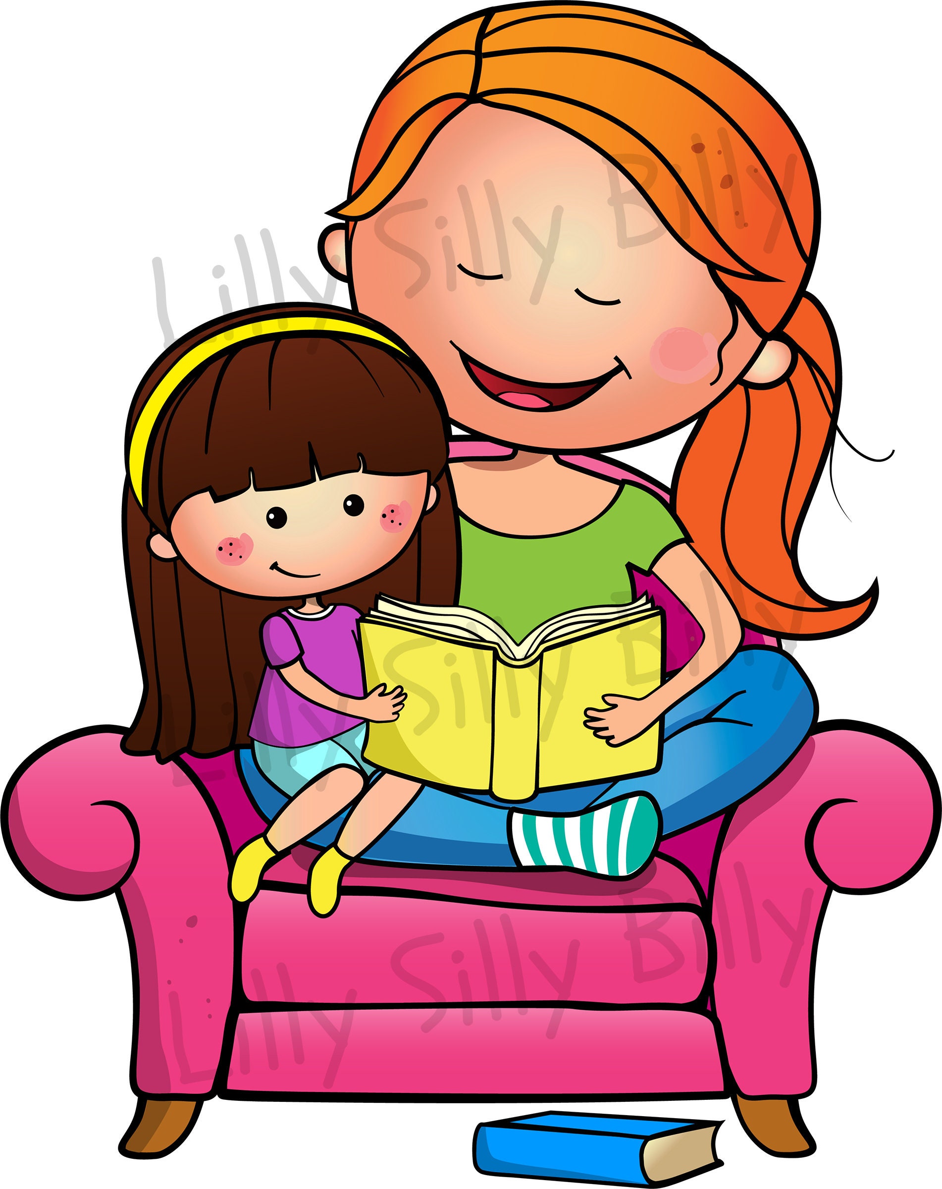 A Mothers Day - Clipart in BLACK & WHITE/ Full Color. Small Commercial ...