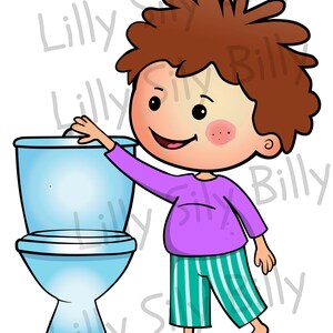 Morning Routine - Milo and Lilly. Sequential Clipart in Black & White ...