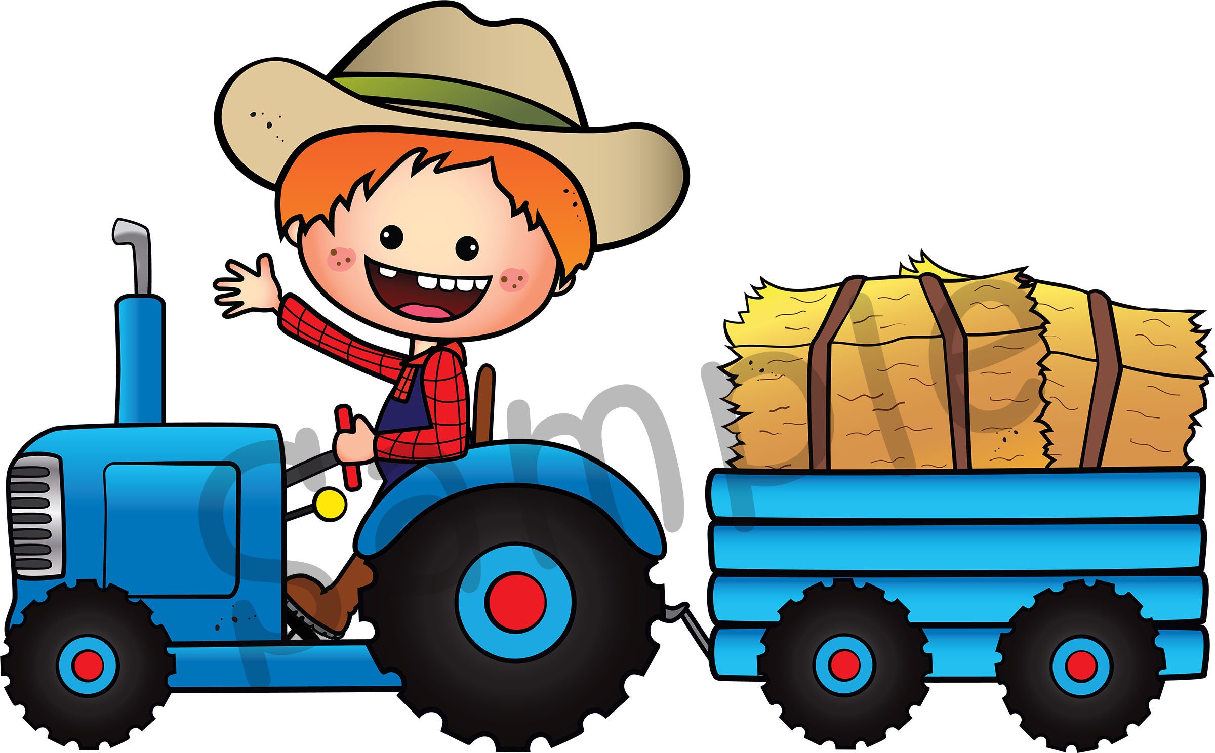 Farm Life Vibrant clipart of farm animals and farm life. | Etsy