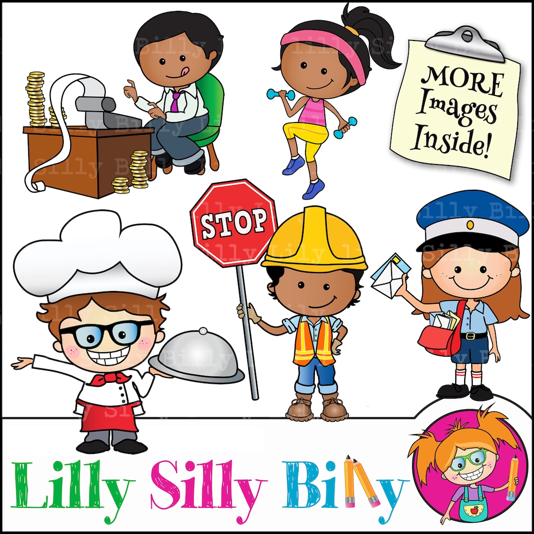 Clipart Jobs - Occupations Images for Children's Education, Educational ...