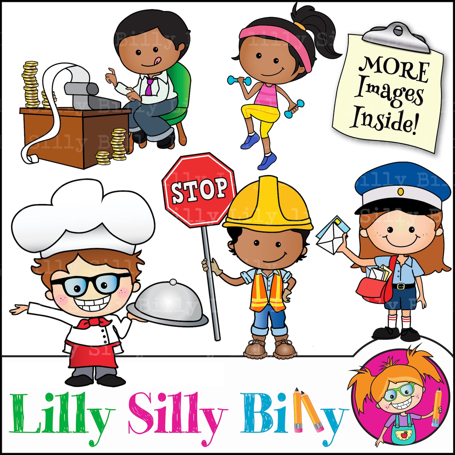 Clipart Jobs Occupations Images for Children's Education, Educational ...