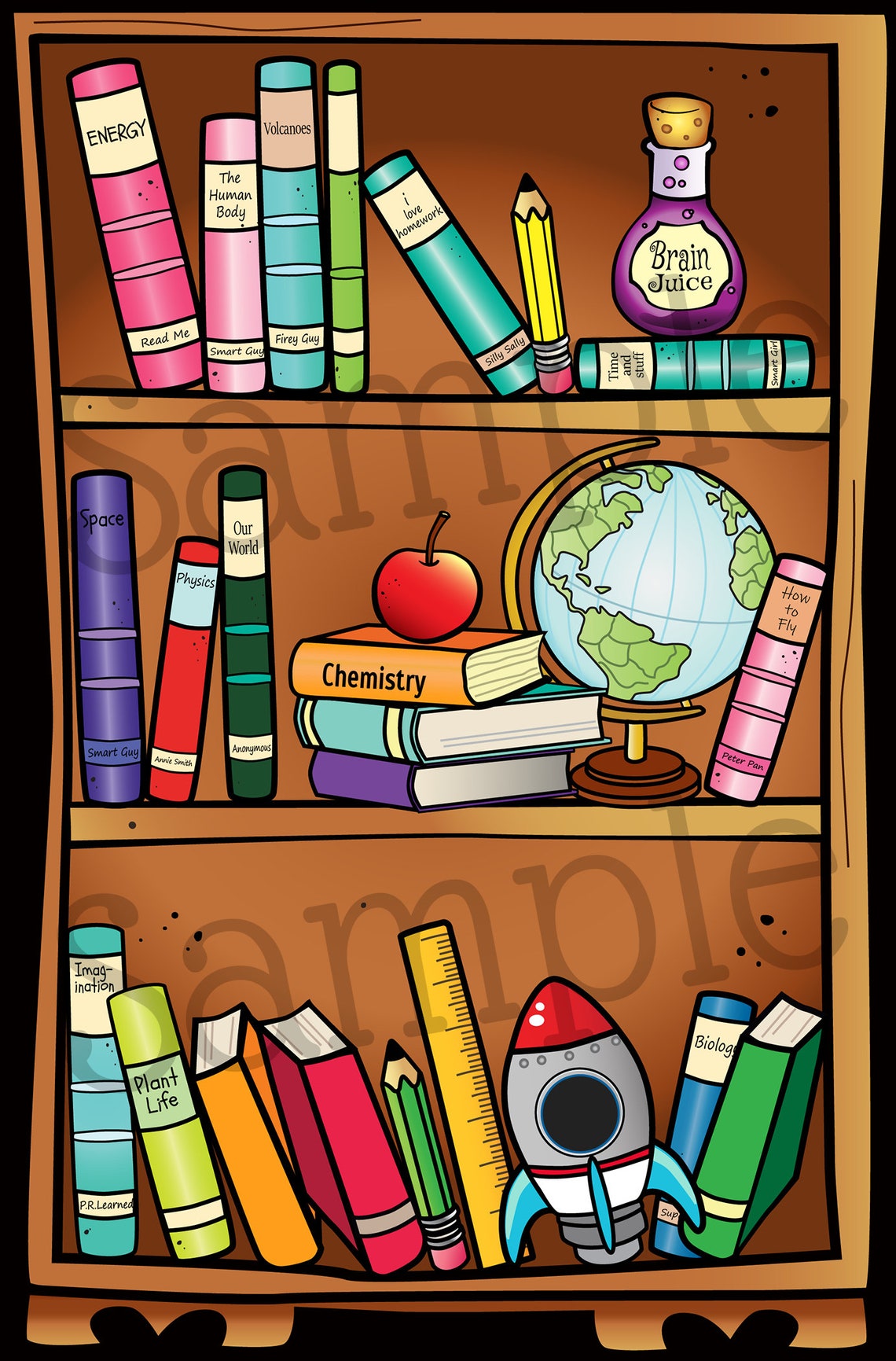 Science Classroom Clipart of Kids Learning Science Cute - Etsy