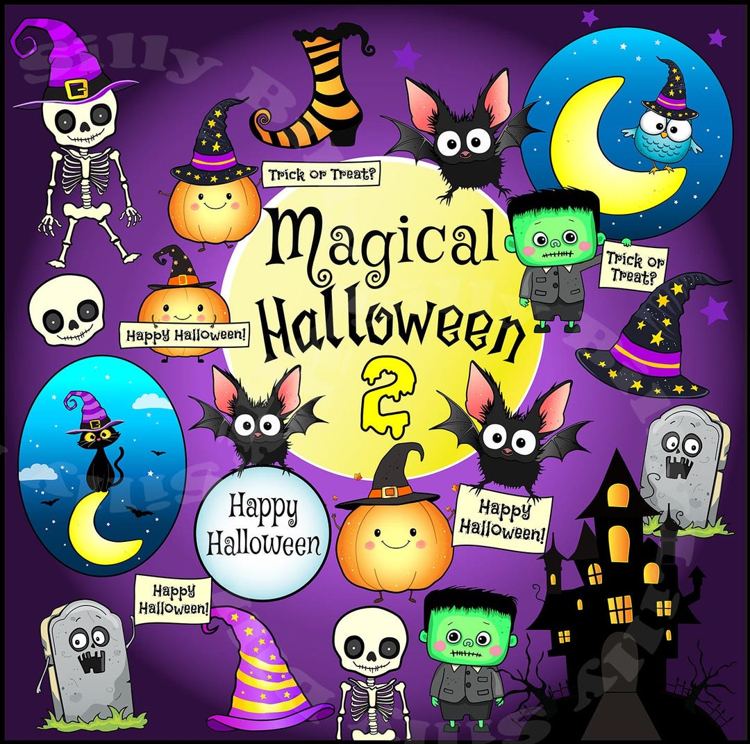 SPOOKED - Icky Witchipoo-ology - Clipart. Sweet and Icky Illustrations ...
