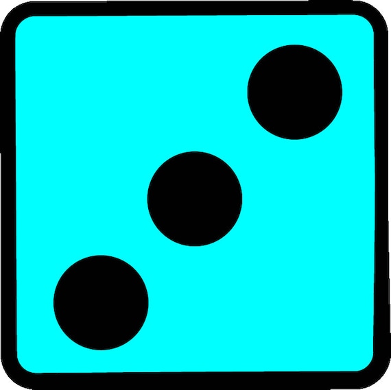 Colored Dice Clip Art