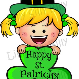 St. Patrick's Day Clipart. BLACK and WHITE and Color. Education ...