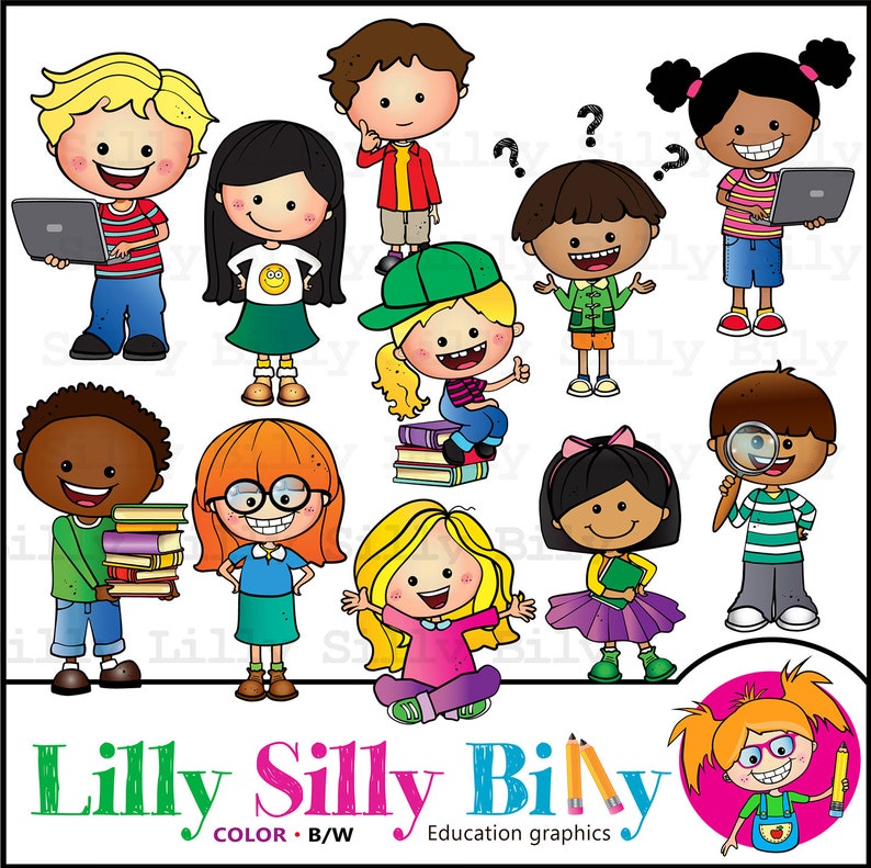 Yearning for Learning Kids Educational Clipart, Cute Clipart for Small ...