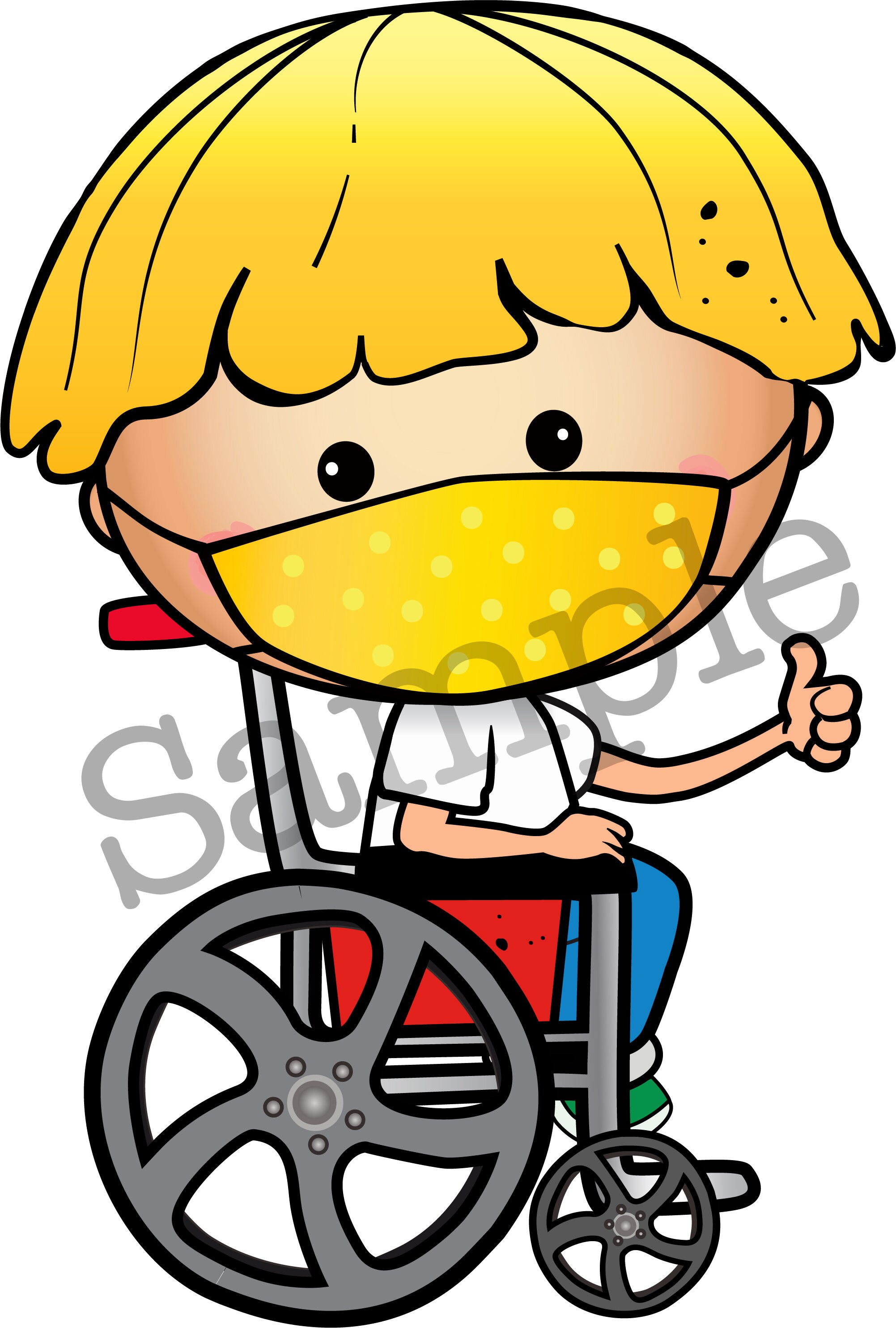 Kool Kids With Covid-safe Masks, Clipart. BLACK and WHITE and Color ...