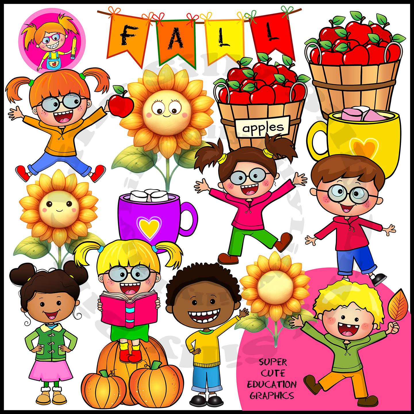 Fall - Autumn, Fall Season. Clipart Collection for Small Commercial ...