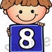 Kids With Numbers 0-10. Cute Clipart for Teachers Aids. Digital Clipart ...
