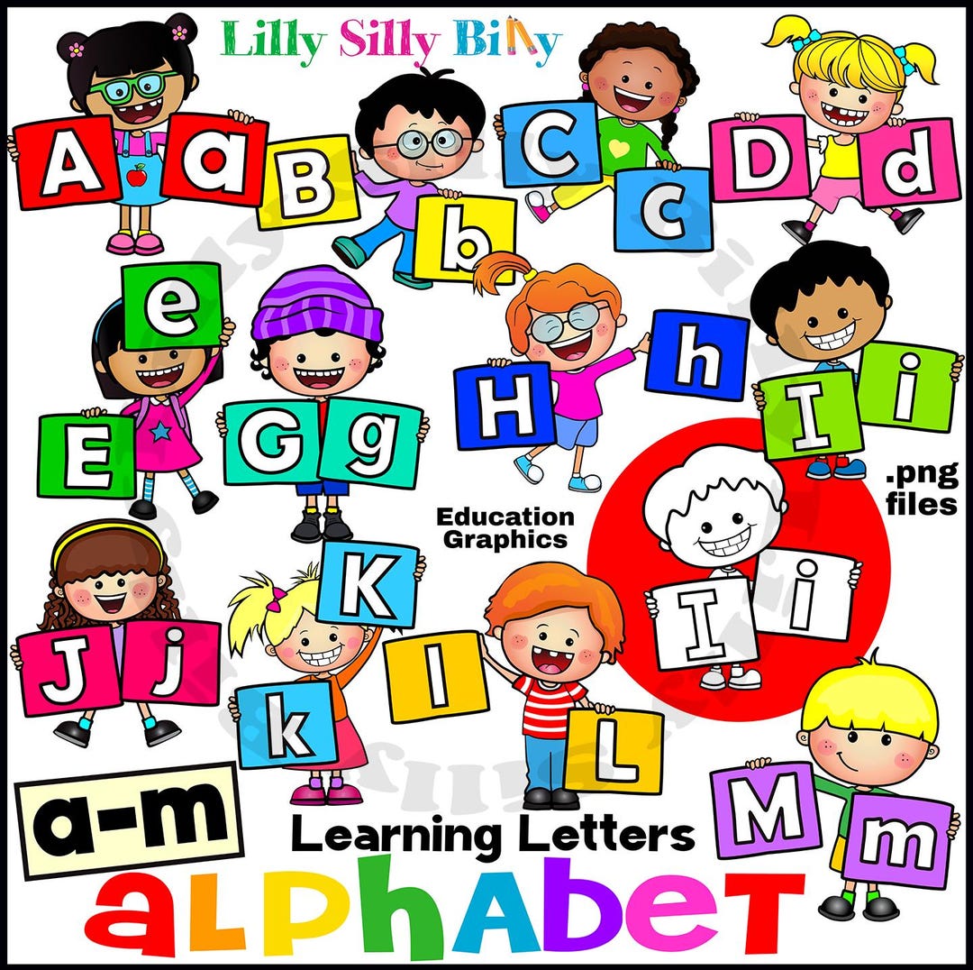 Alphabet - Learning Letters (letters A - M). Clipart Images. Commercial ...