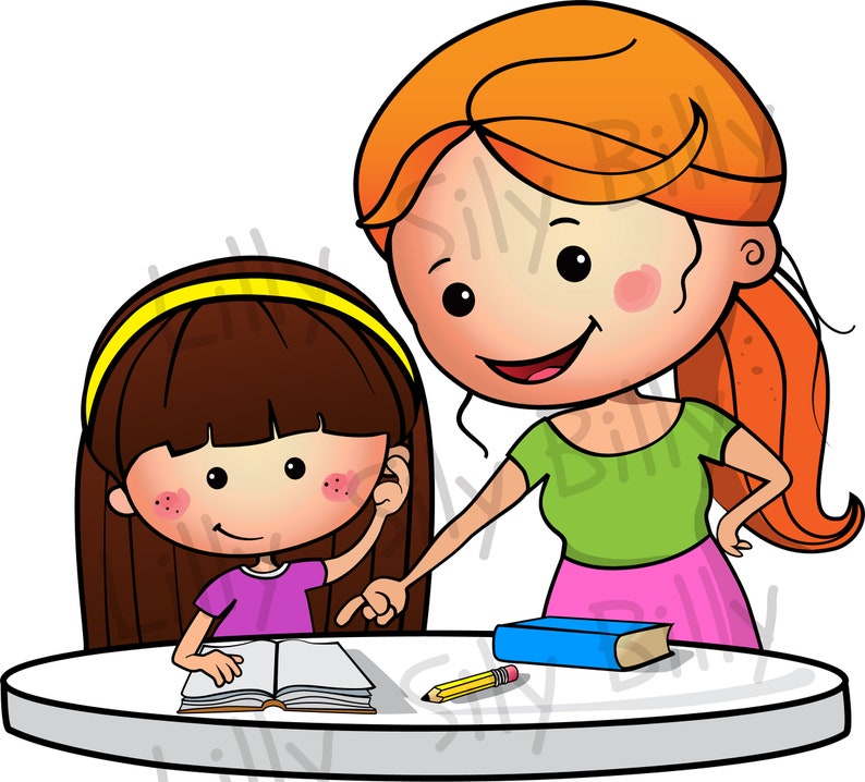 A Mothers Day Clipart in BLACK & WHITE/ Full Color. Small - Etsy