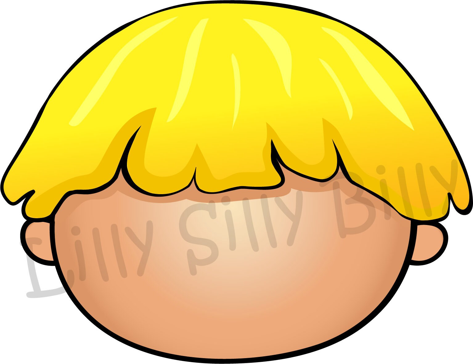 4 Inch Blank Faces - Clipart for Emotional Expression. Digital Images ...