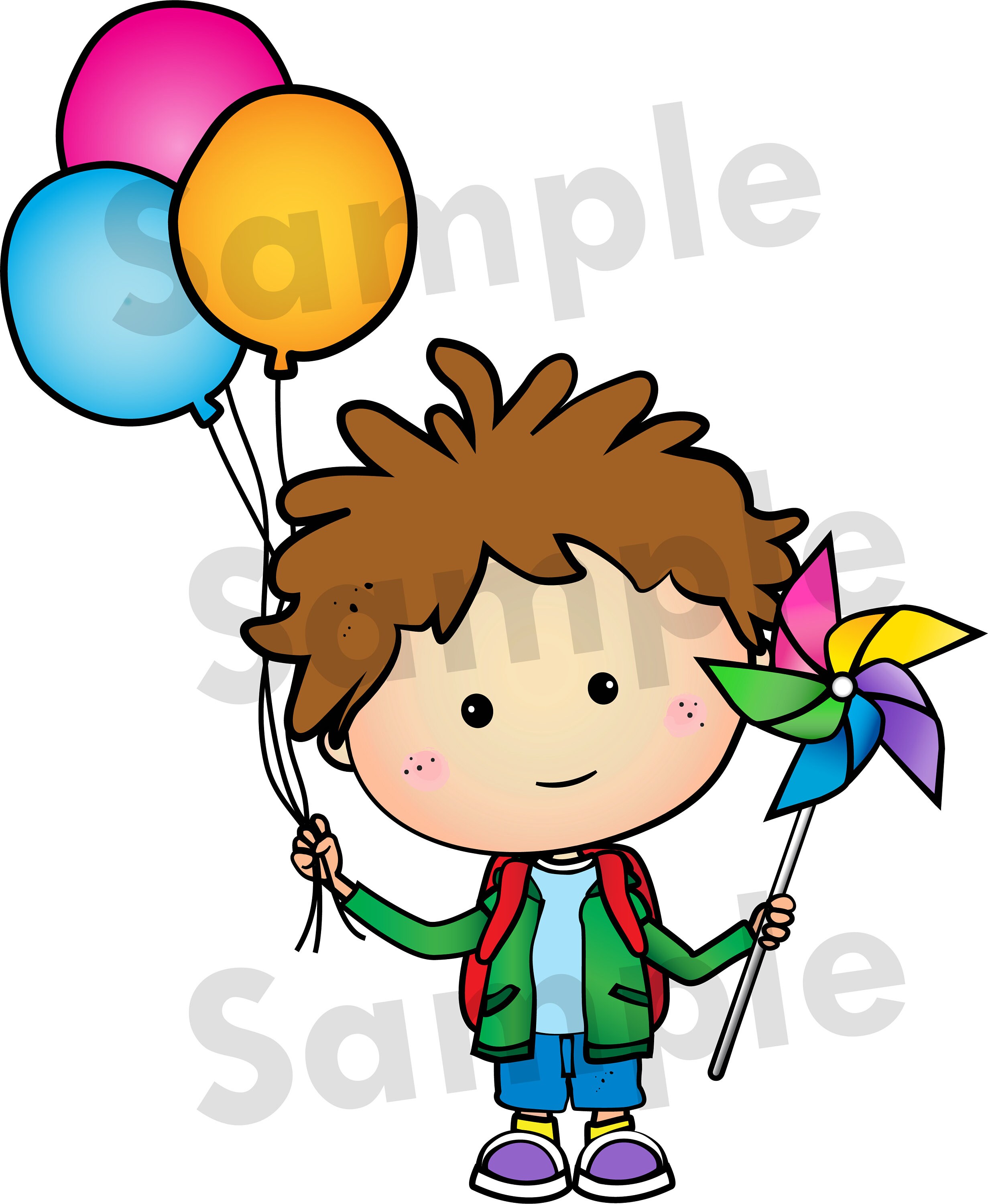 Medial i Clip Art Illustrated Words B/W & Color Clipart - Etsy