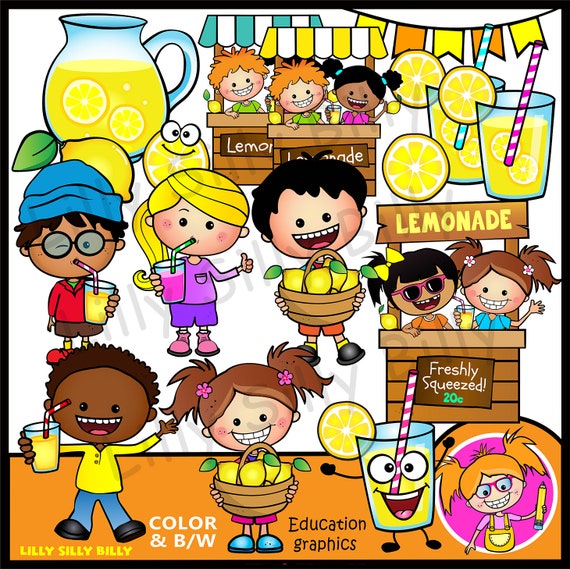 Lemonade Stand Clipart Black And White