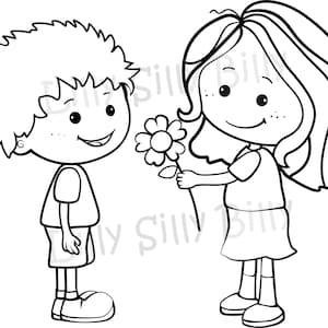 Acts of Kindness. Clipart, Black and White & COLOR, Small Commercial ...