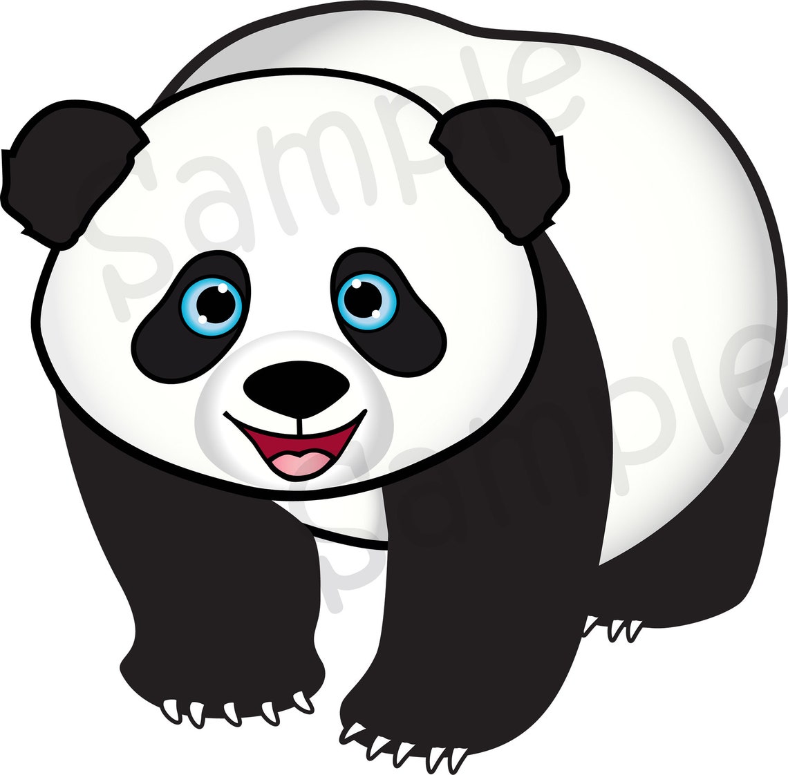 Zoo Animals 1 - Vibrant Clipart of Happy Zoo Animals. Small Commercial ...