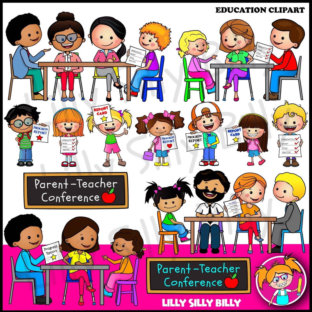 Progress Report Time. Clipart, Black and White & COLOR, Small ...