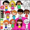 Acts of Kindness. Clipart, Black and White & COLOR, Small Commercial ...