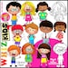 Whiz Kids. Clipart in Color & Black/white. {lilly Silly Billy}. Small ...