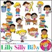 School Day, Clipart Bundle, Children Learning, Spelling, Reading ...