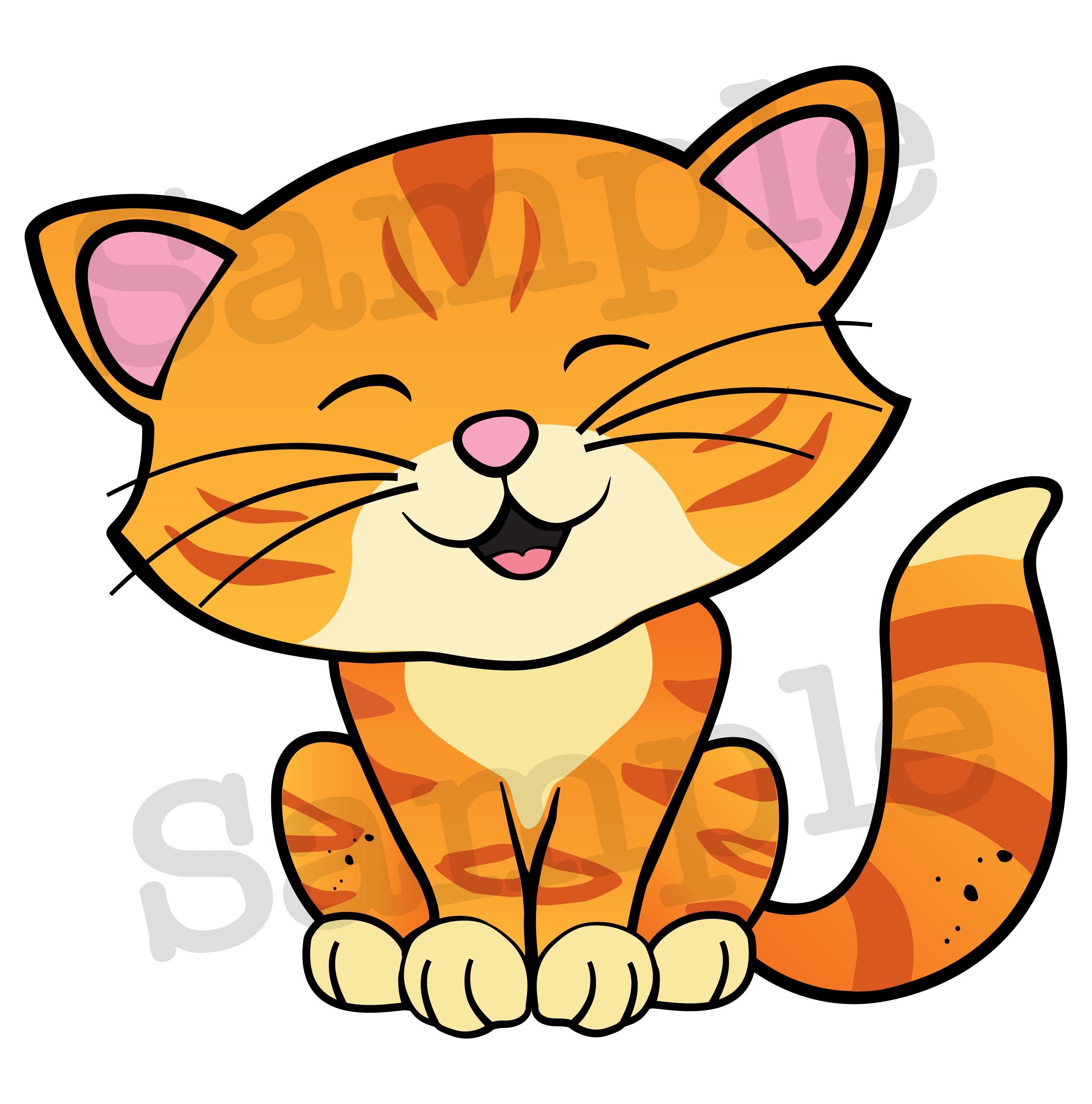 CVC 'AT' Rhyming Words. B/W & Color Clipart for - Etsy