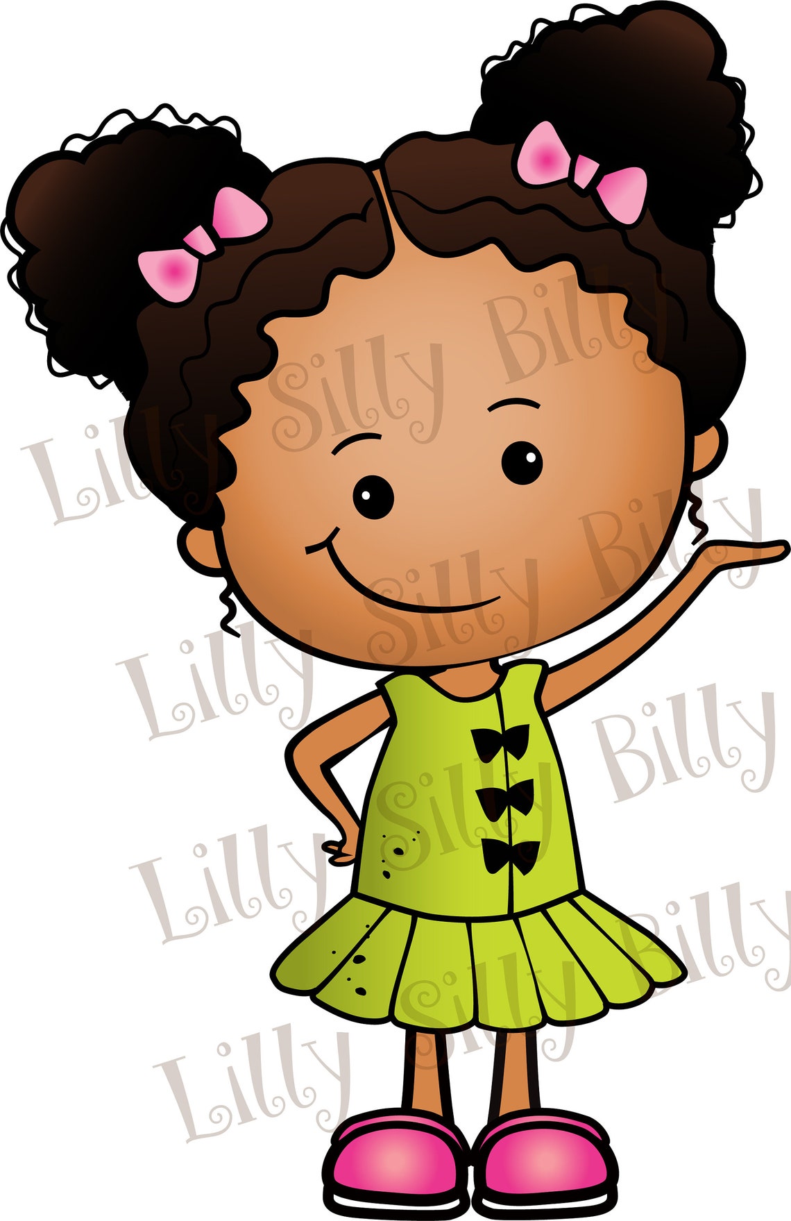 Little BIG Kids. BLACK and WHITE and Full Color Clipart Set. - Etsy