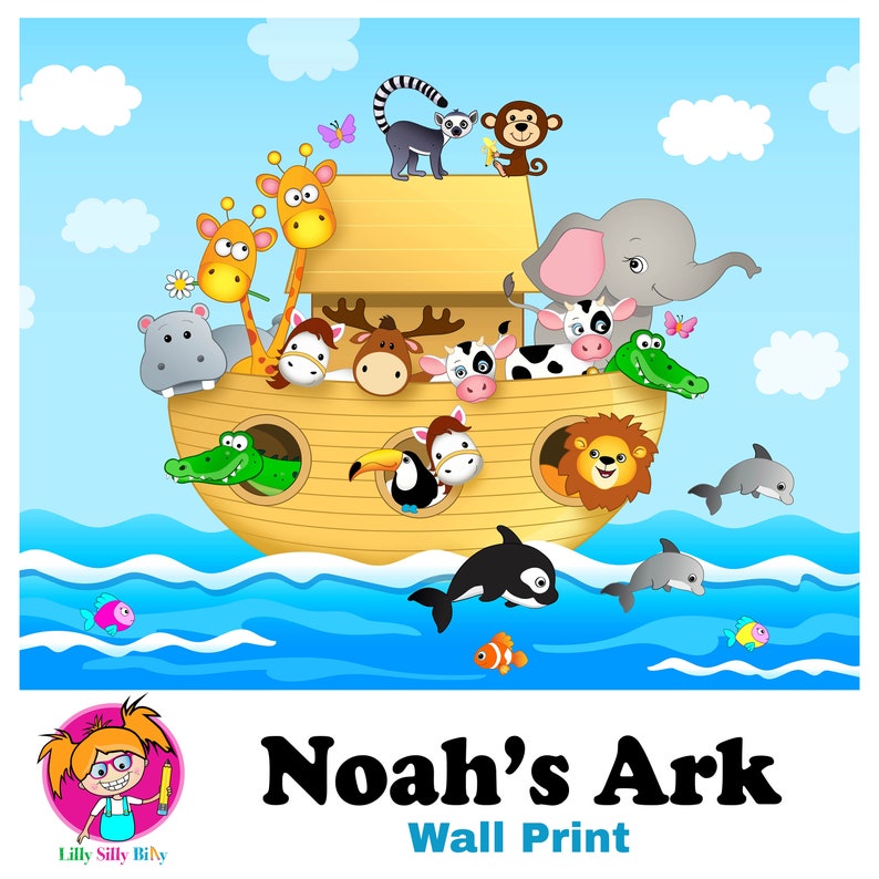 Arca de Noé Wall Print imprimible. Decoración de pared de - Etsy México