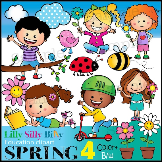 Spring Kids Clipart