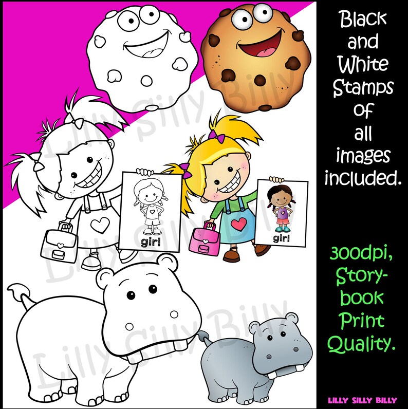 Alphabet BIG BUNDLE- 216 Images: Black and White/ Color Graphics A - Z ...