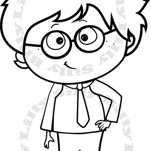 Smiley Squirts. Clipart Kids in Color & Black/white. Small Commercial ...