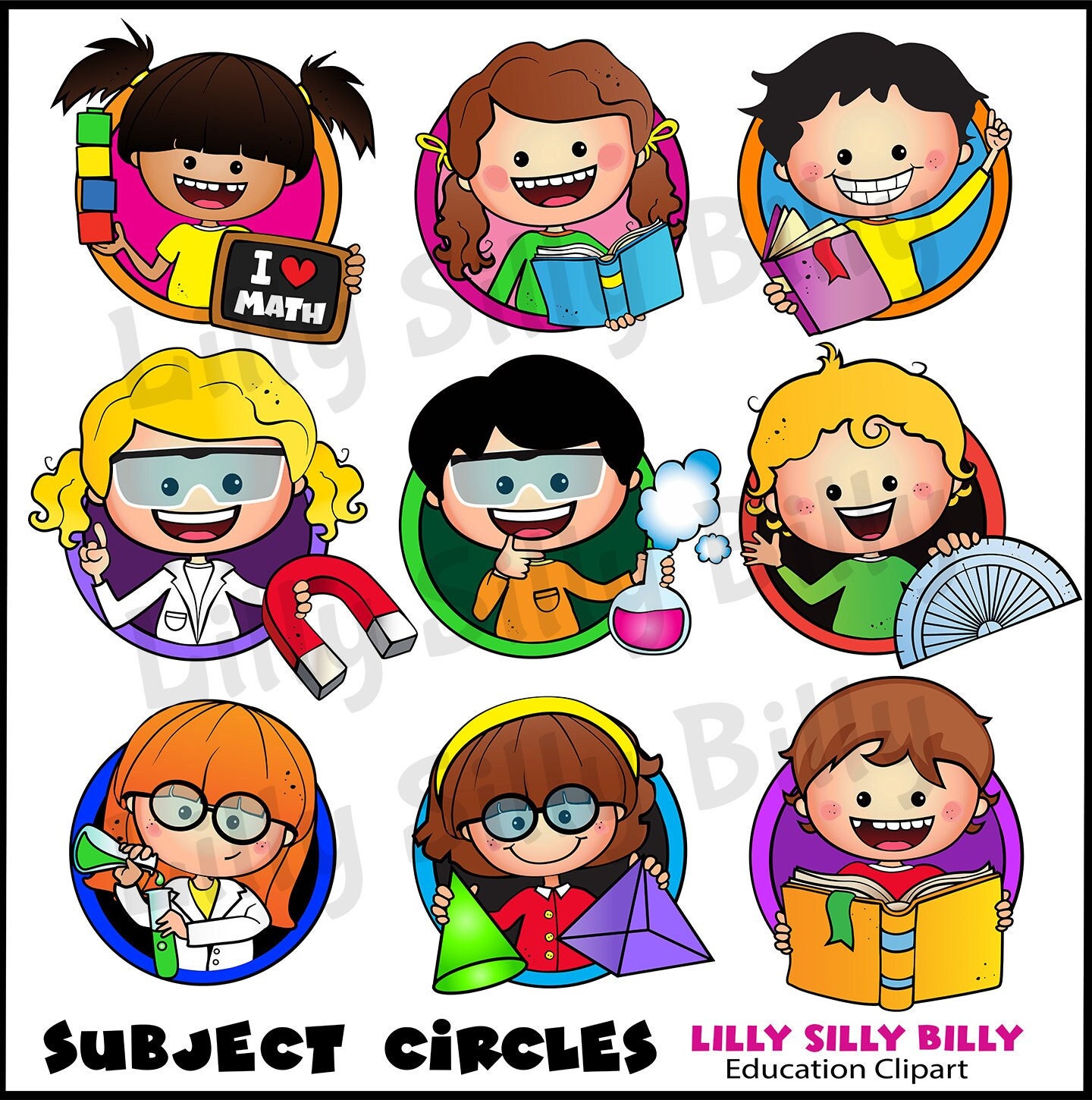 Math Subject Clipart