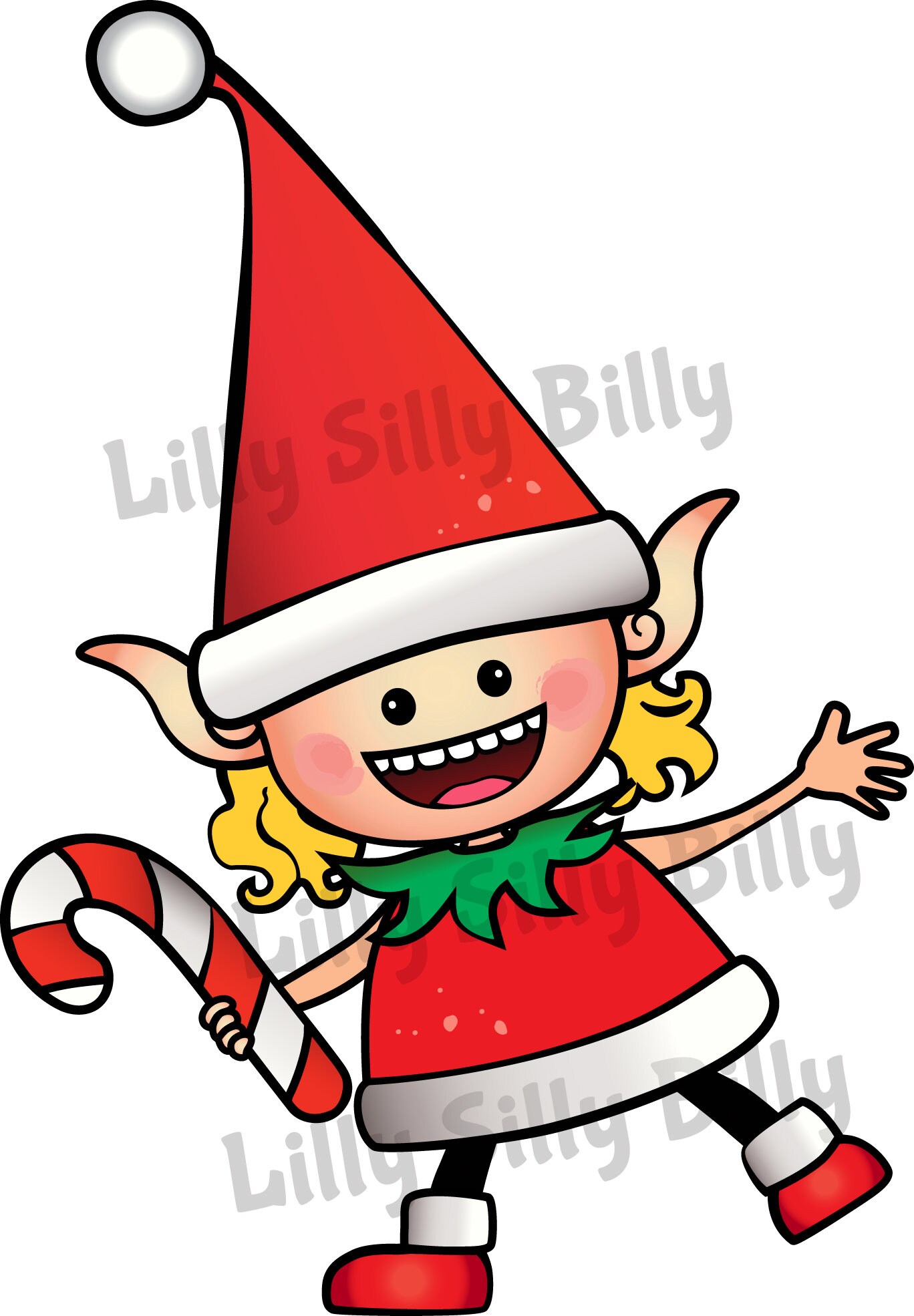 Lil Helpers Clipart BUNDLE. Full Color PLUS Black and White - Etsy