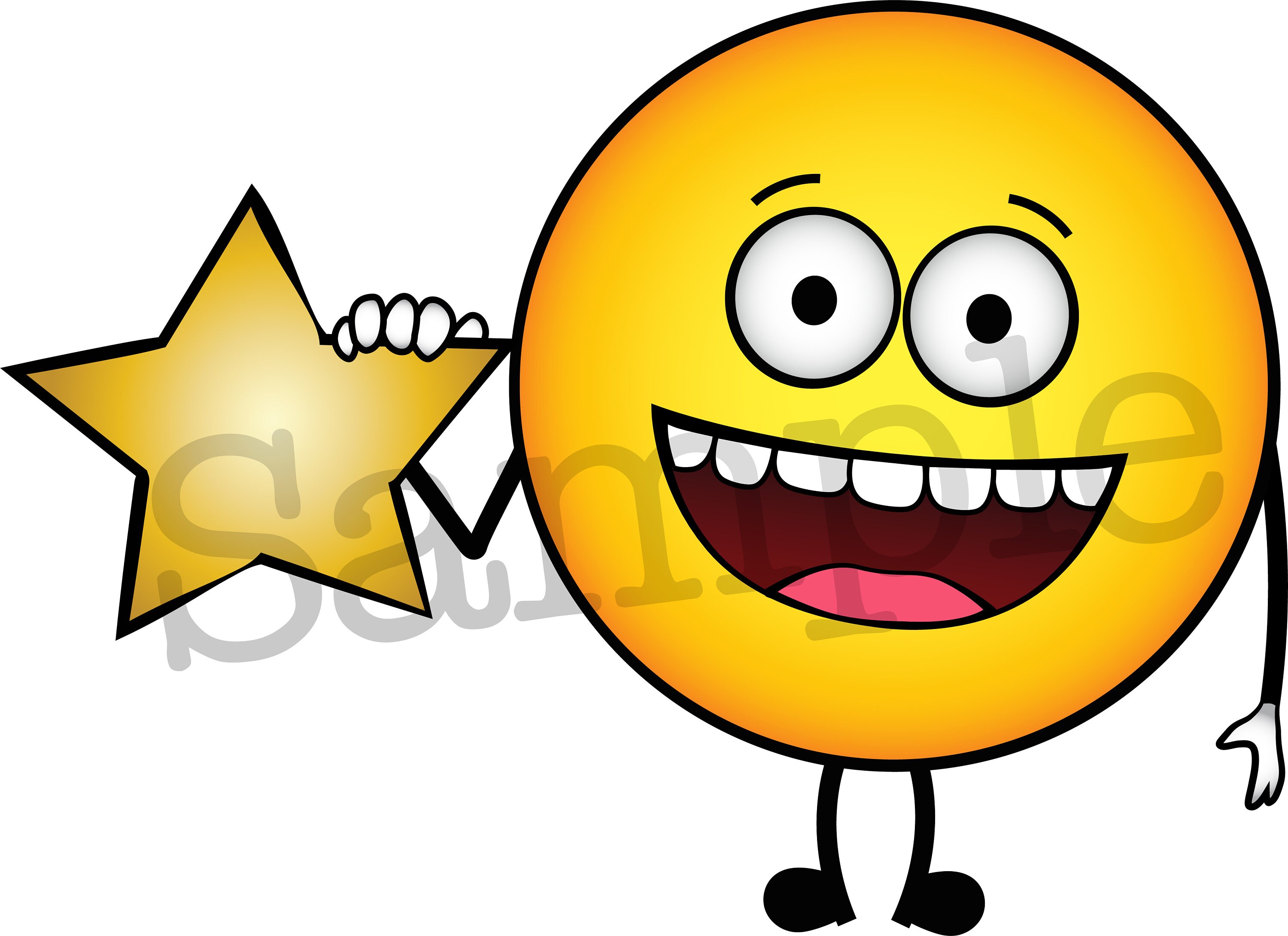 Clipart Emoji's 'brainy Buds Action' Children's Educational Graphics ...