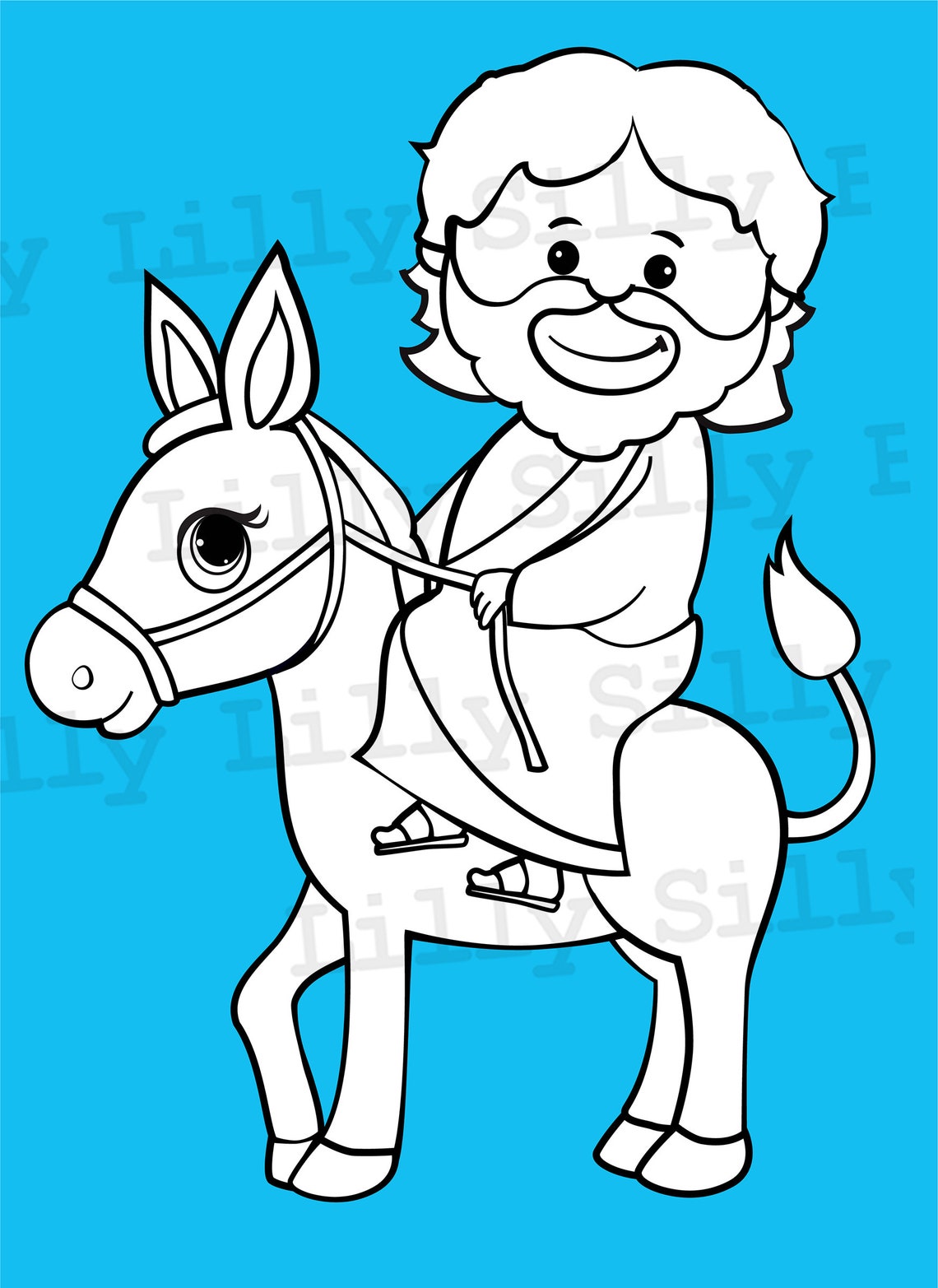 Easter Story BLACK and WHITE/ and Full Color Clipart. - Etsy