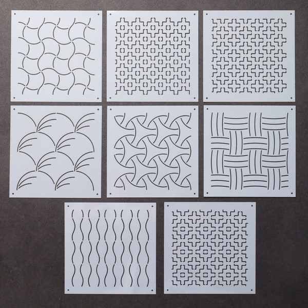 Sashiko Stencil - Etsy