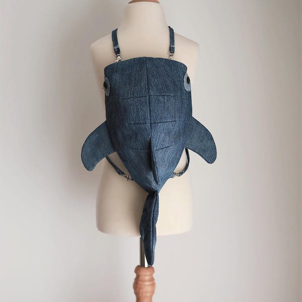 Shark Backpack - Etsy