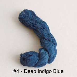 100m Indigo Natural Plant Dyed Sashiko Thread | Embroidery Floss ...