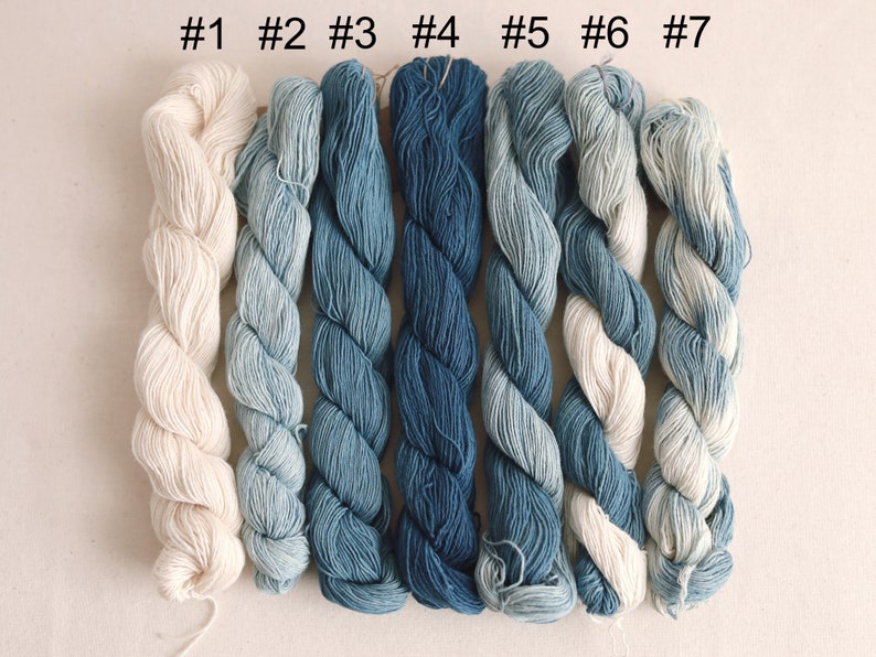 100m Indigo Natural Plant Dyed Sashiko Thread | Embroidery Floss ...