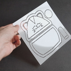 DIY Craft Kit for Fortune Cat | Lucky Cat Stencil - Creative Embroidery ...