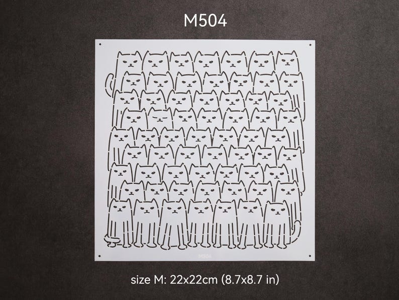 Sashiko Stencils - Cats: Quilting & Embroidery Templates - Etsy