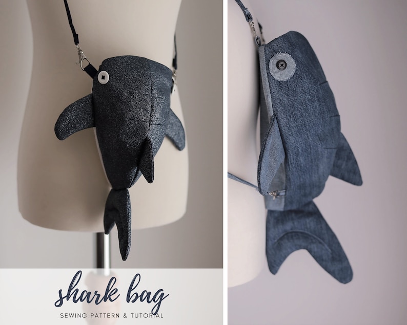 Whale Shark Bag Digital PDF Sewing Pattern for Backpack or - Etsy